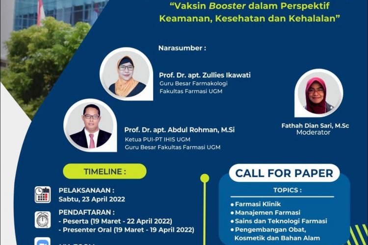 [April 2022] Webinar Nasional dan Call For Papers | Vaksin Booster Dalam Perspektif Keamanan ...