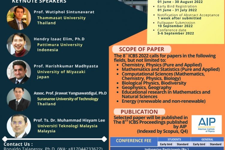 [5-6 Sep 2022] The 8th International Conference on Basic Sciences 2022 ...