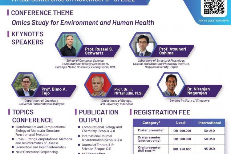 [5-6 Nov 2022] The 2nd Bioinformatics and Biodiversity Conference (BBC) 2021 | Masyarakat ...