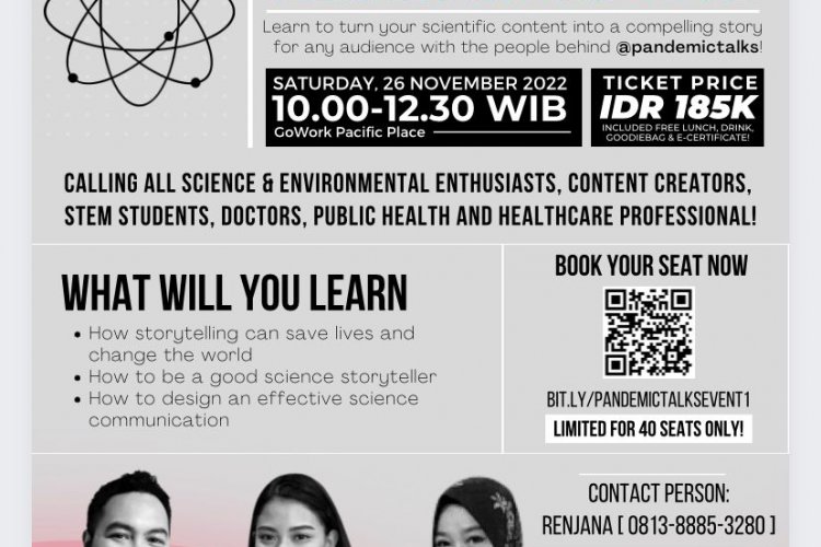 [26 November 2022] Science Storytelling & Communication Class - Solusi ...