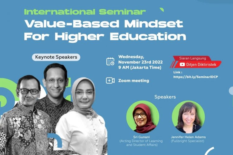 [23 November 2022] International Seminar of Value Based-Mindset For Higher Education - Solusi Riset