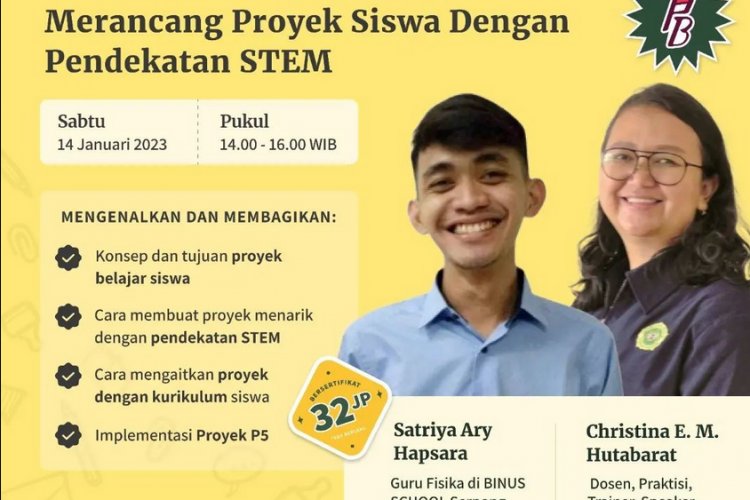 [14 Januari 2023] Merancang Proyek Siswa dengan Pendekatan STEM ...