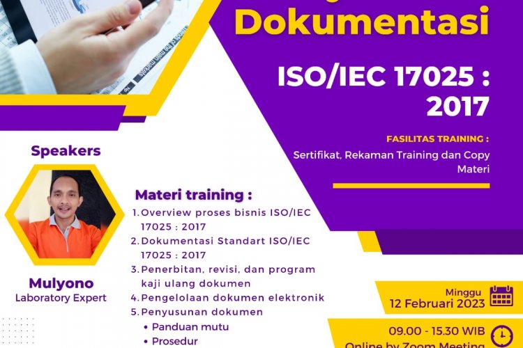[12 Februari 2023] Penyusunan Dokumentasi ISO 17025:2017 - Solusi Riset