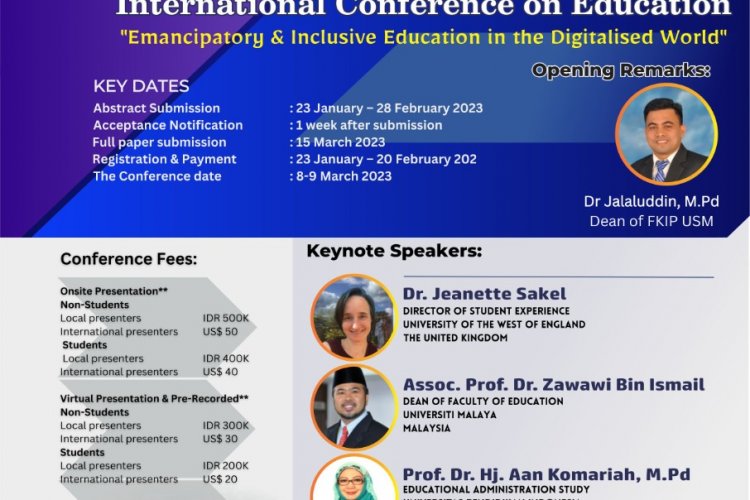 [ 8-9 March 2023] The 2nd International Conference on Education ...