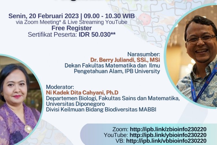 [20 Februari 2023] Peran Bioinformatika dalam Pengelolaan Biodiversitas ...