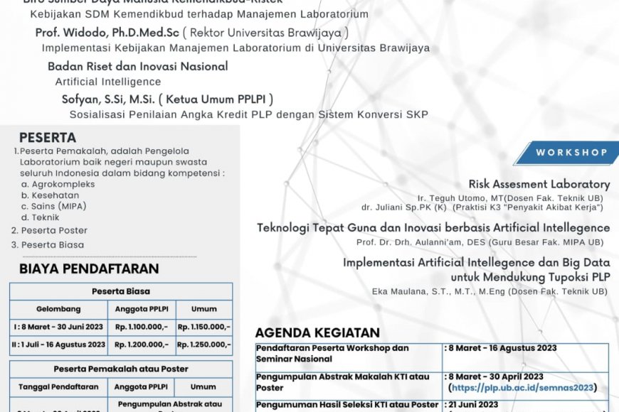 [24 - 26 Agustus 2023] Workshop dan Seminar Nasional PPLPI Universitas ...