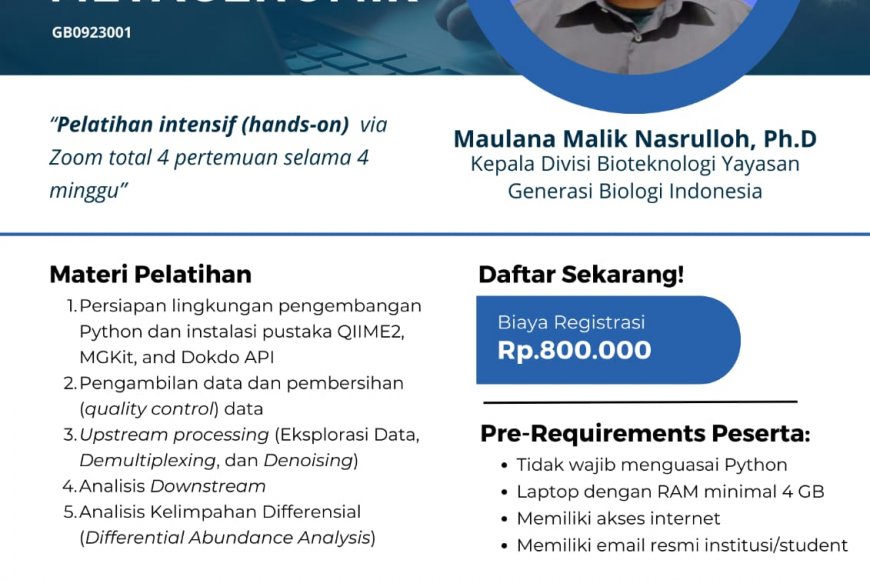 [23 & 30 September 2023, dan 7-8 Oktober 2023] Pelatihan Python untuk ...
