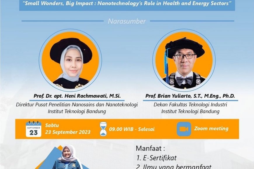 [23 September 2023] Webinar Nasional Nanoteknologi 2023 - Solusi Riset