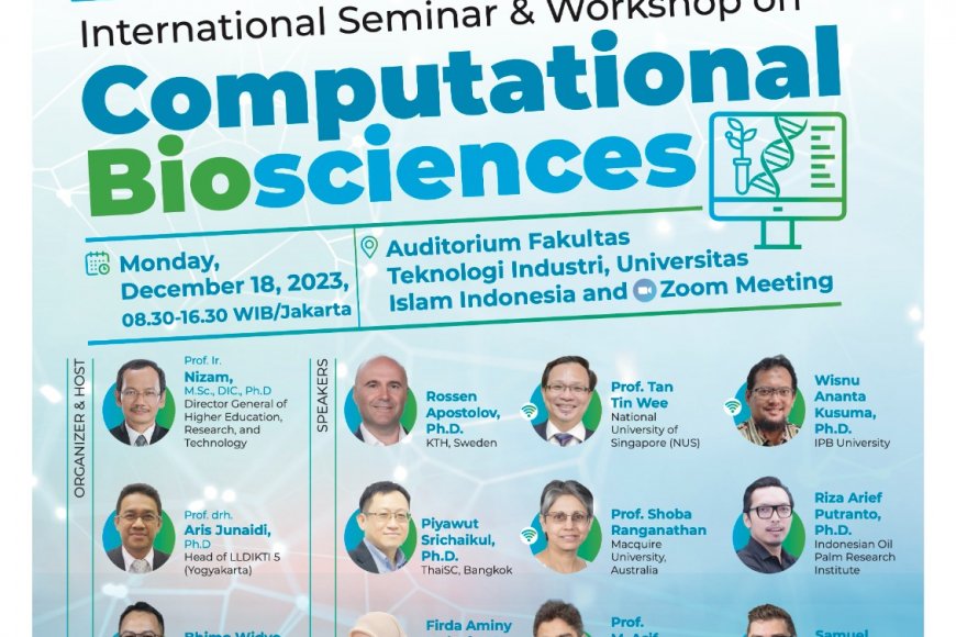 [18 December 2023] International Seminar & Workshop on Computational Biosciences 2023 - Solusi Riset