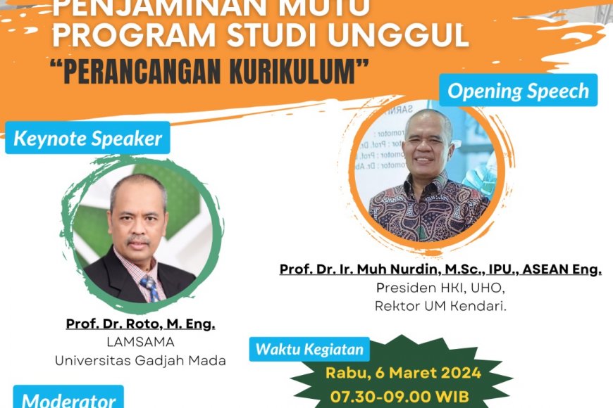 [6 Maret 2024] PENJAMINAN MUTU PROGRAM STUDI UNGGUL "PERANCANGAN ...
