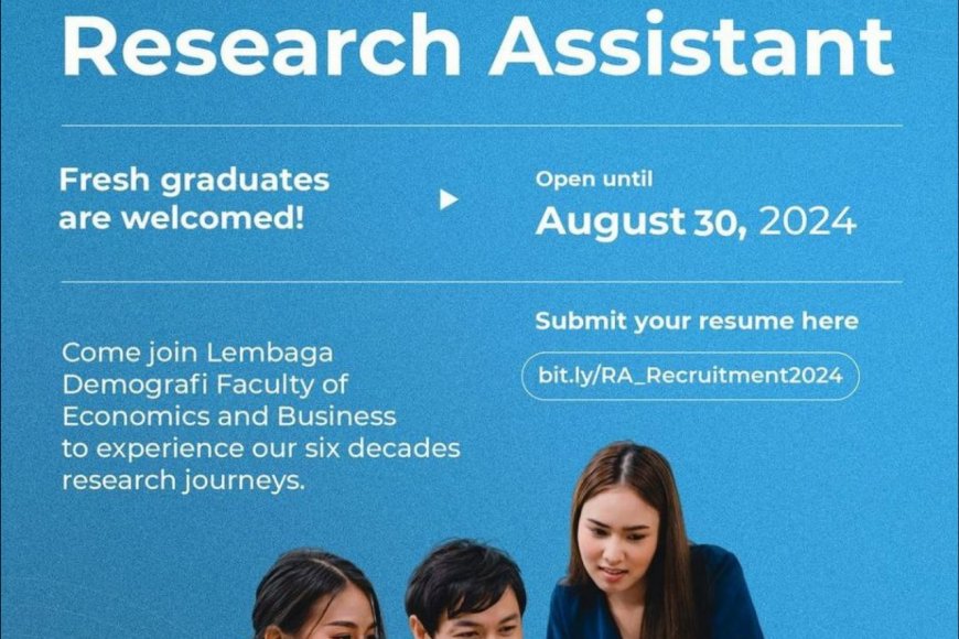 [30 August 2024] Vacancy Research Assistant - Solusi Riset