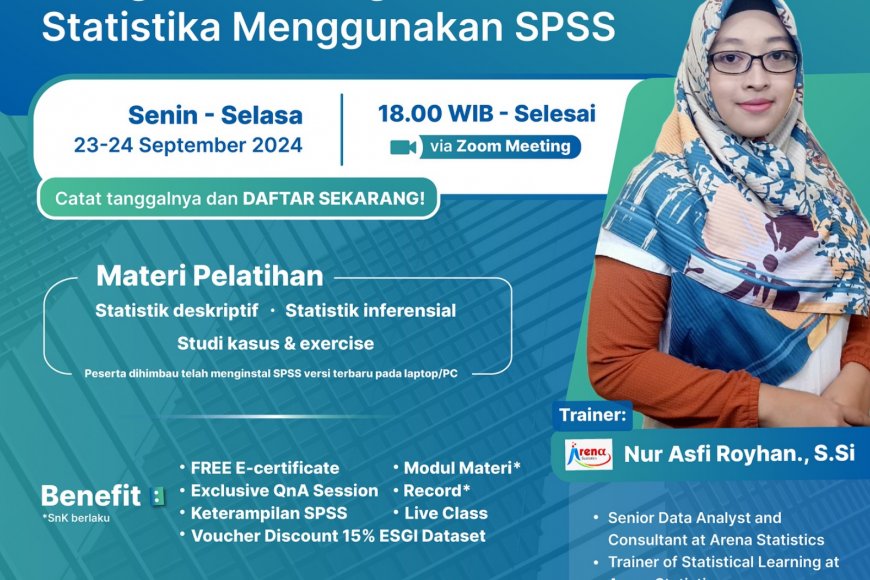 [ 23-24 September 2024 ] Training SPSS Class Batch 2 - Solusi Riset