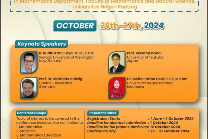 [26 - 27 Oct 2024] The 7th International Conference on Mathematics and ...