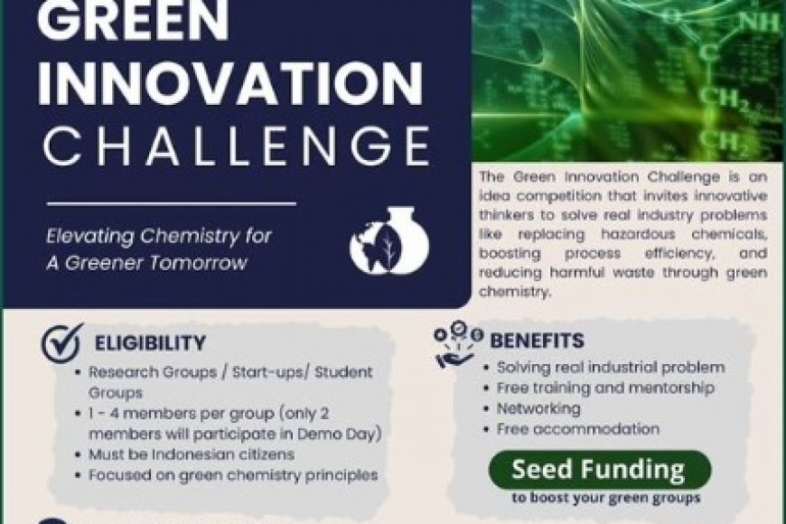 [Kesempatan Emas | Deadline 10 Oktober 2024] Program Green Innovation ...