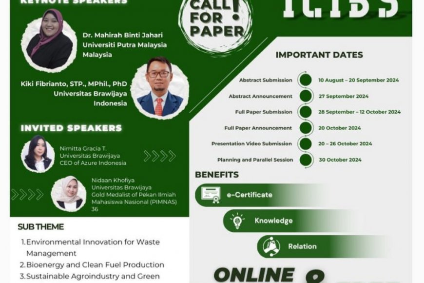 [October 30th, 2024] International Conference of Innovative Biofrontiers Students - Solusi Riset