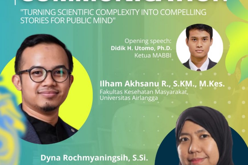 [ 21 Desember 2024 ] Webinar SCIENCE COMMUNICATION - Solusi Riset