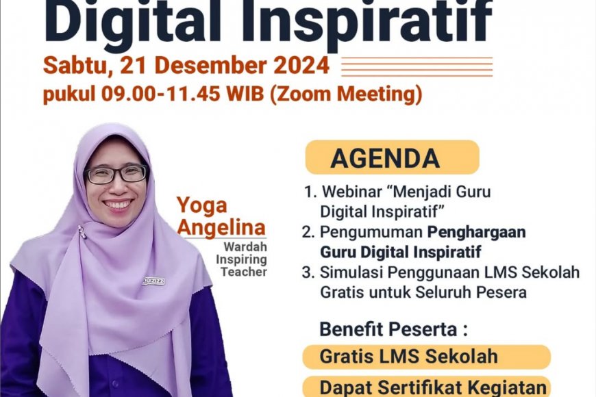 [21 Desember 2024] Webinar Menjadi Guru Digital Inspiratif - Solusi Riset