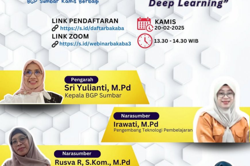 [20 Februari 2025] Webinar Transformasi Pembelajaran dalam Deep Learning - Solusi Riset