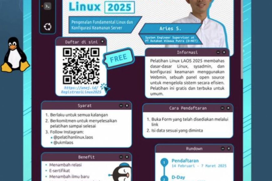 [ 8 - 9 Maret 2025 ] Pelatihan Linux 2025 - Solusi Riset