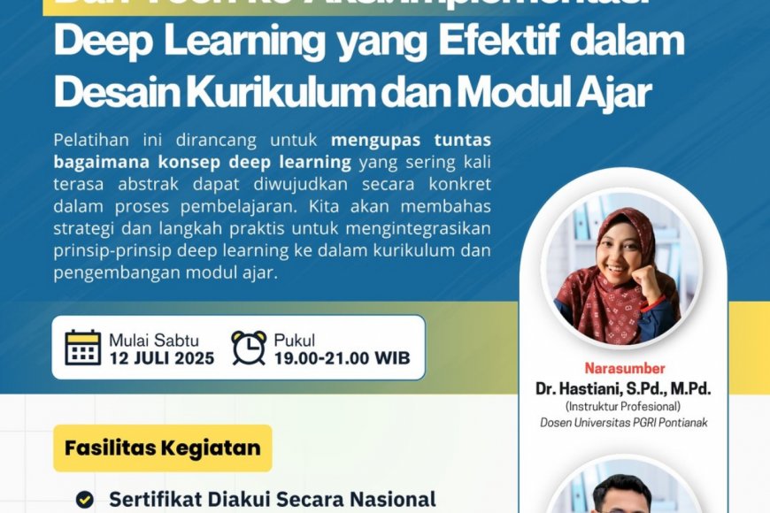 [12 Juli 2025] Webinar Dari Teori ke Aksi: Implementasi Deep Learning ...